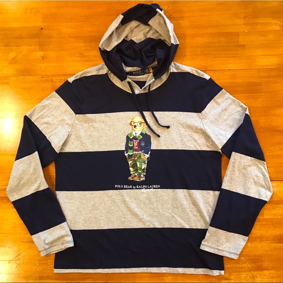 Polo Ralph Lauren | Shirts | Polo Ralph Lauren Preppy Polo Bear Hoodie ...